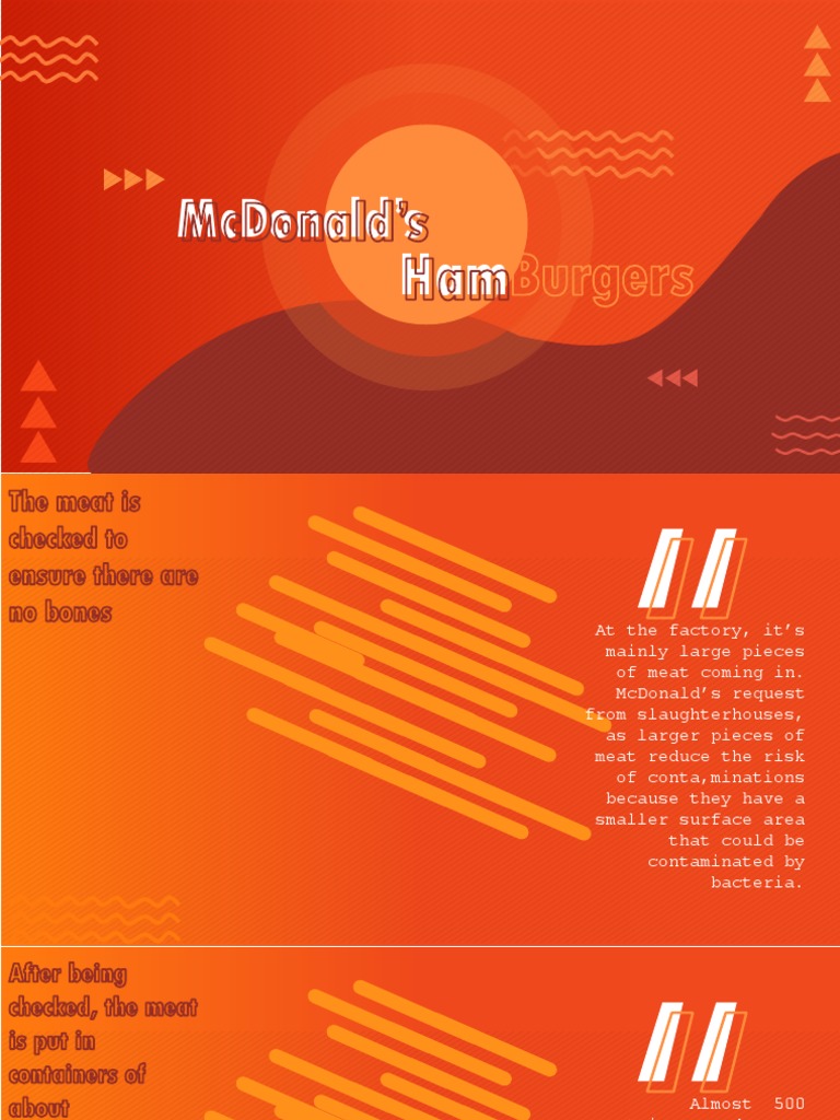 McDo Production Plan | PDF