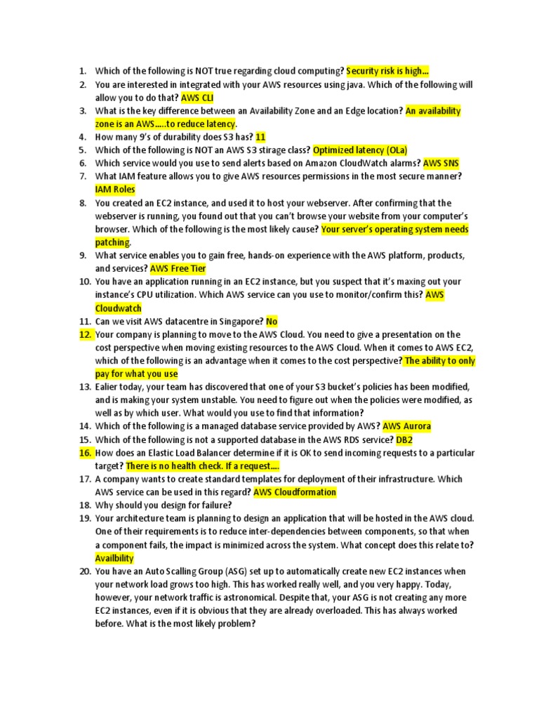 Soal Aws | PDF | Amazon Web Services | Cloud Computing