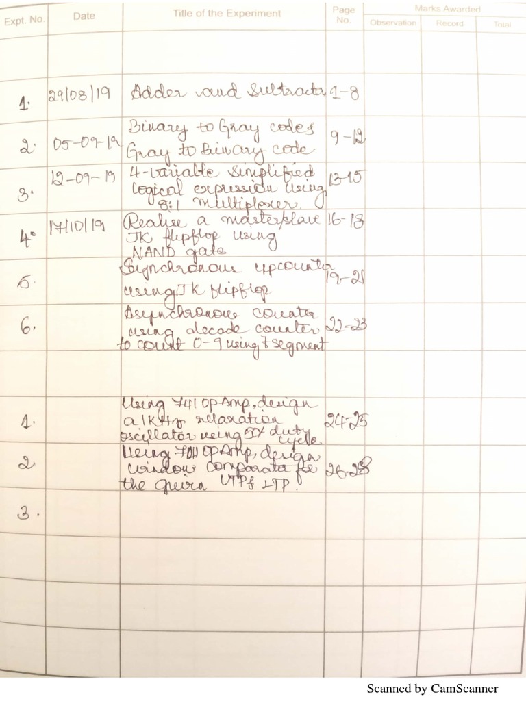 ADE Lab Record PDF | PDF