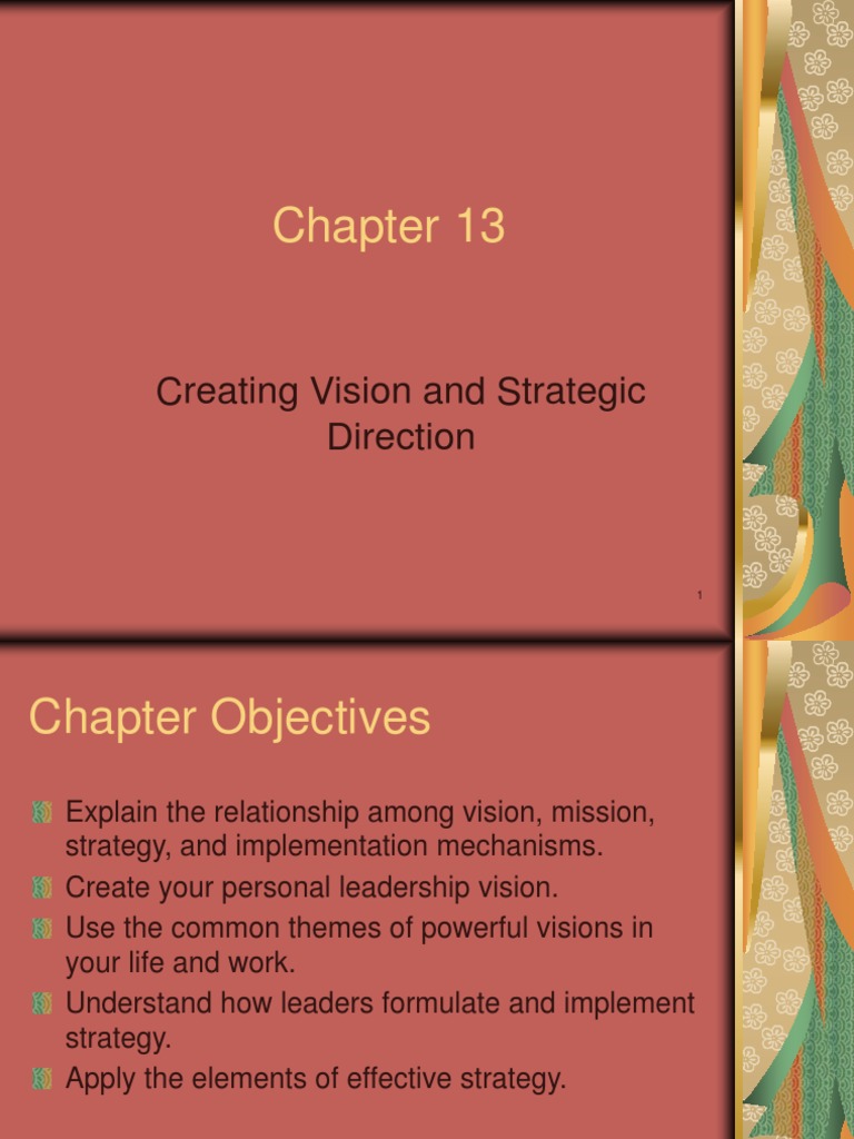 Creating Strategic Vision and Direction | PDF | Strategic Management | Goal