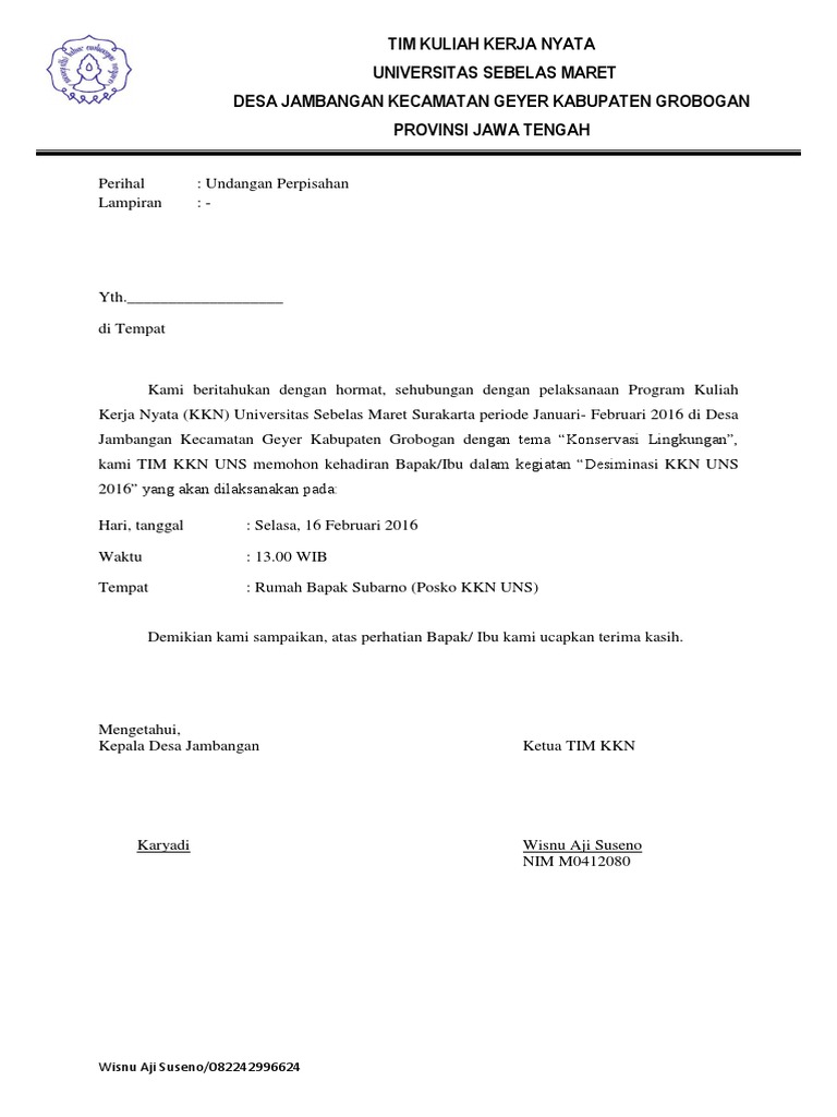 Permohonan Narasumber TTD Lurah | PDF