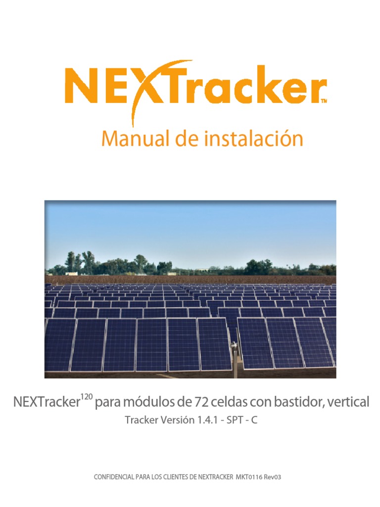 NEXTracker Installation Manual v1.4.1 | PDF | Tornillo | Matriz ...