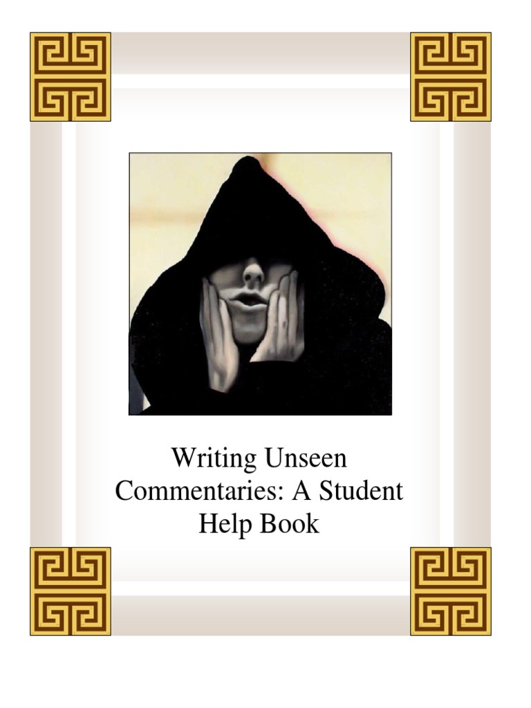 Writing Unseen Commentaries Student Edition PDF | PDF | Narrative ...