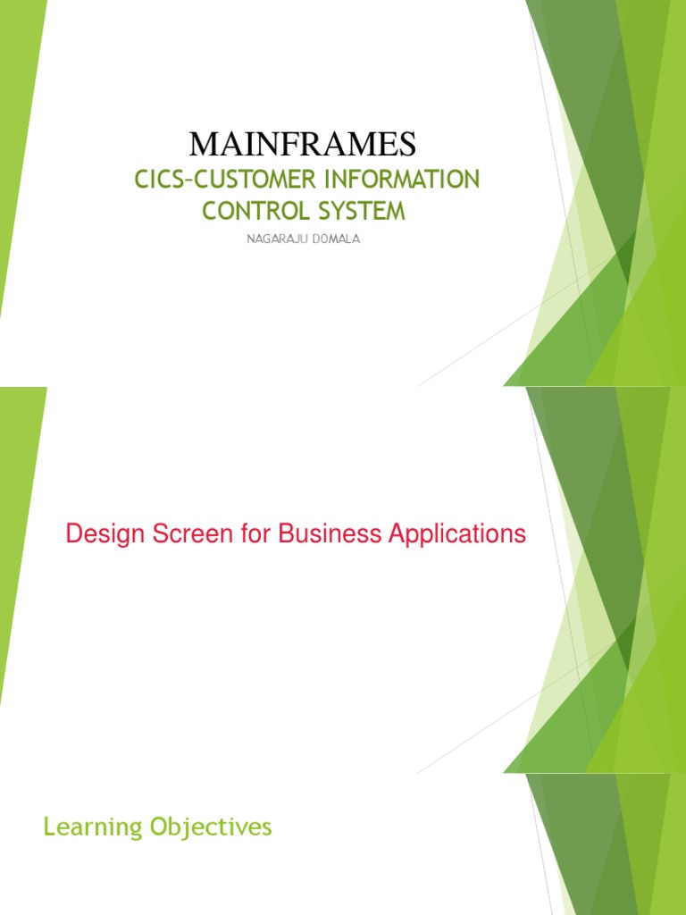 CICS-PPT-2-Design Screens For Business Applications V1.1 | PDF ...