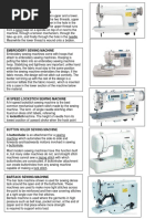 Parts of Sewing Machine | PDF | Sewing Machine | Sewing