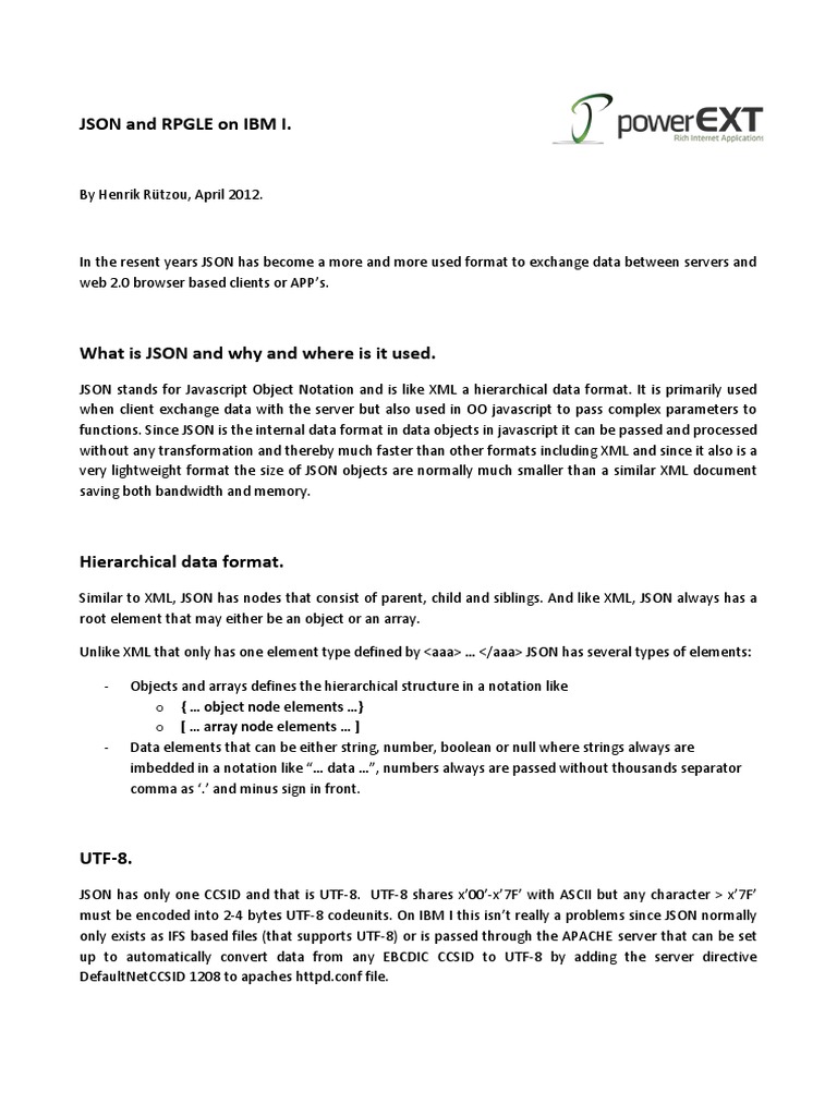 Json Rpgle | PDF | Json | String (Computer Science)