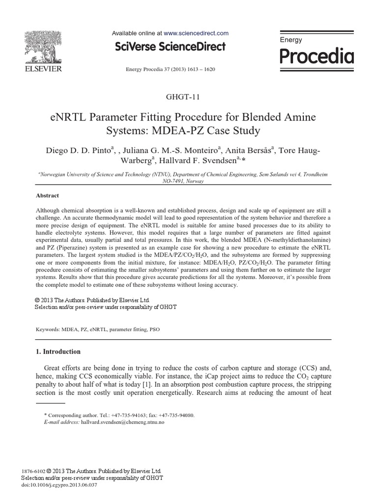 eNRTL Parameter Fitting Procedure For BL | PDF | Continuum Mechanics ...