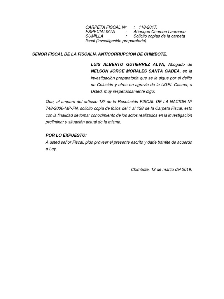 Escrito Nro 02 Subroga Abogado Defensor | PDF