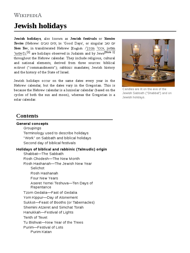 Jewish Holidays | PDF | Jewish Holidays | Passover