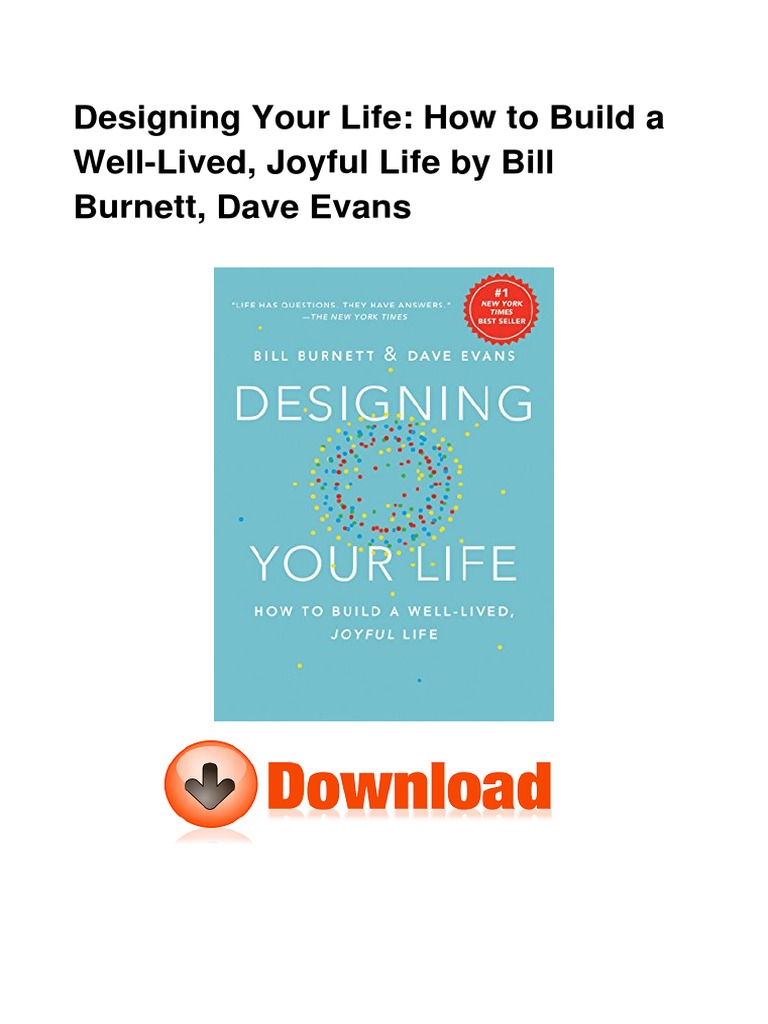 Designing Your Life How To Build A Well PDF | PDF
