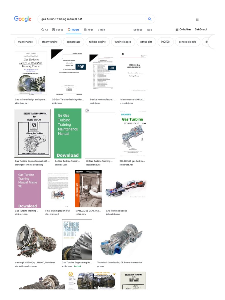 Gas Turbine Training Manual PDF - Google Search | PDF | Gas Turbine | General Electric