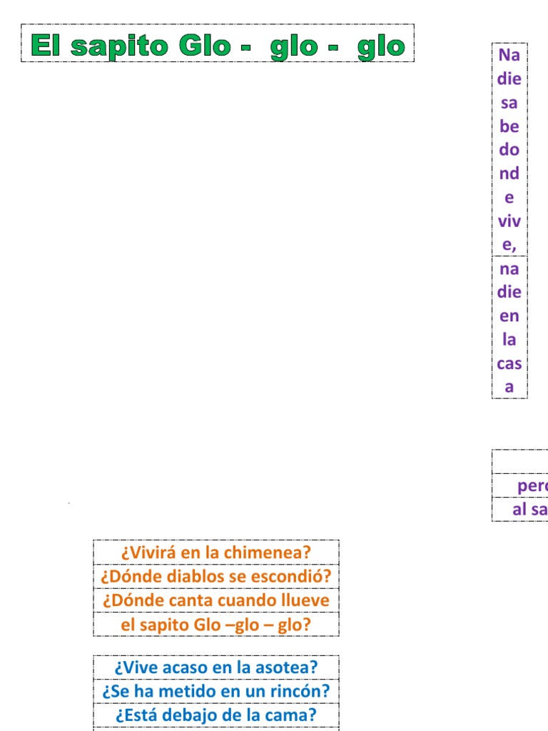El Sapito Glo Glo Glo Pdf
