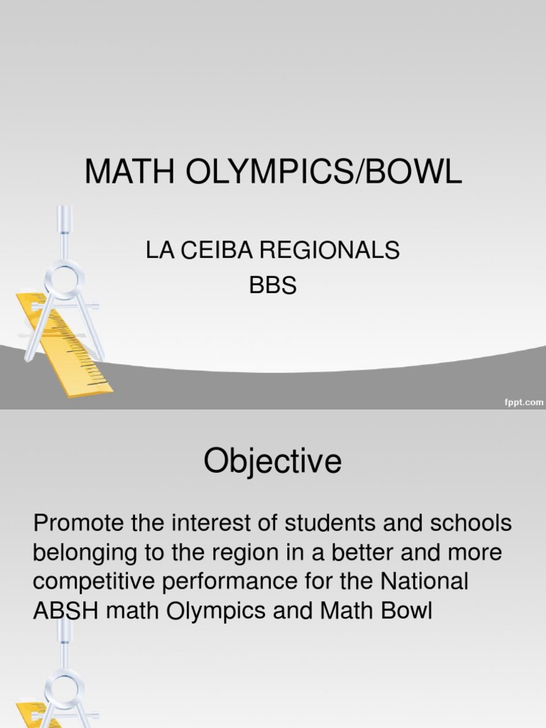 Math Olympics Presentation | PDF