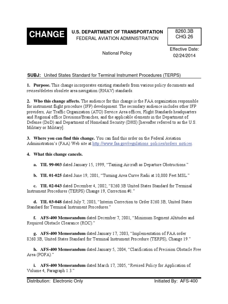 8260.3B - U.S Terps | PDF | Air Traffic Control | Federal Aviation ...