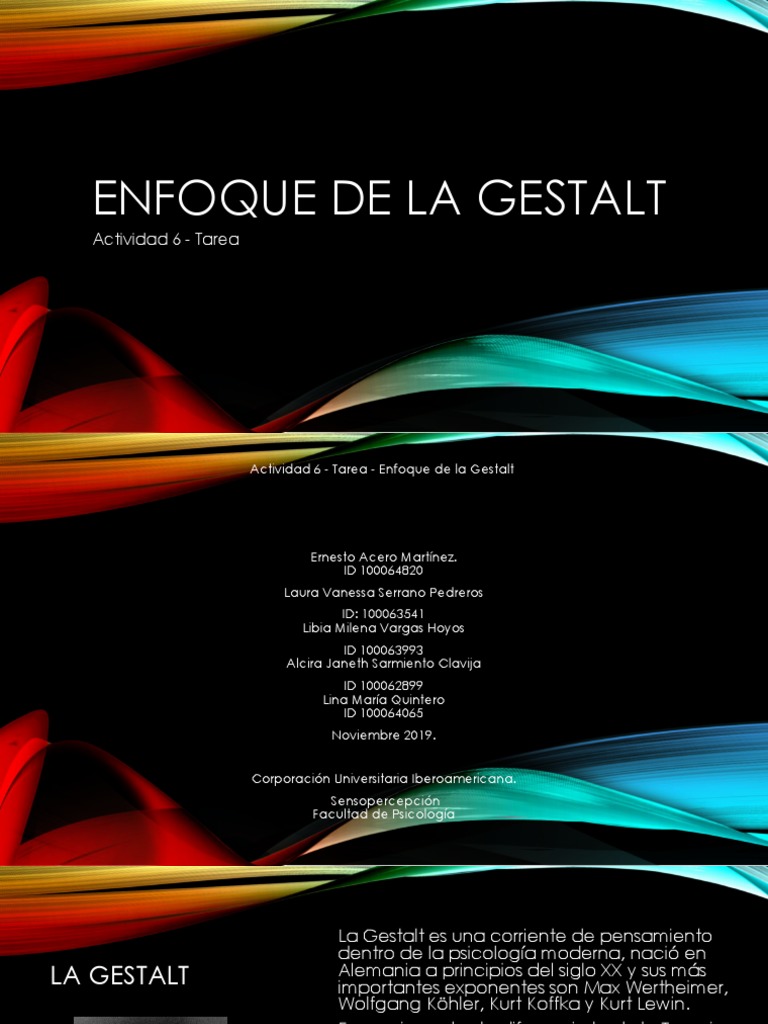 Enfoque de La Gestalt | PDF | Percepción | Conceptos psicologicos