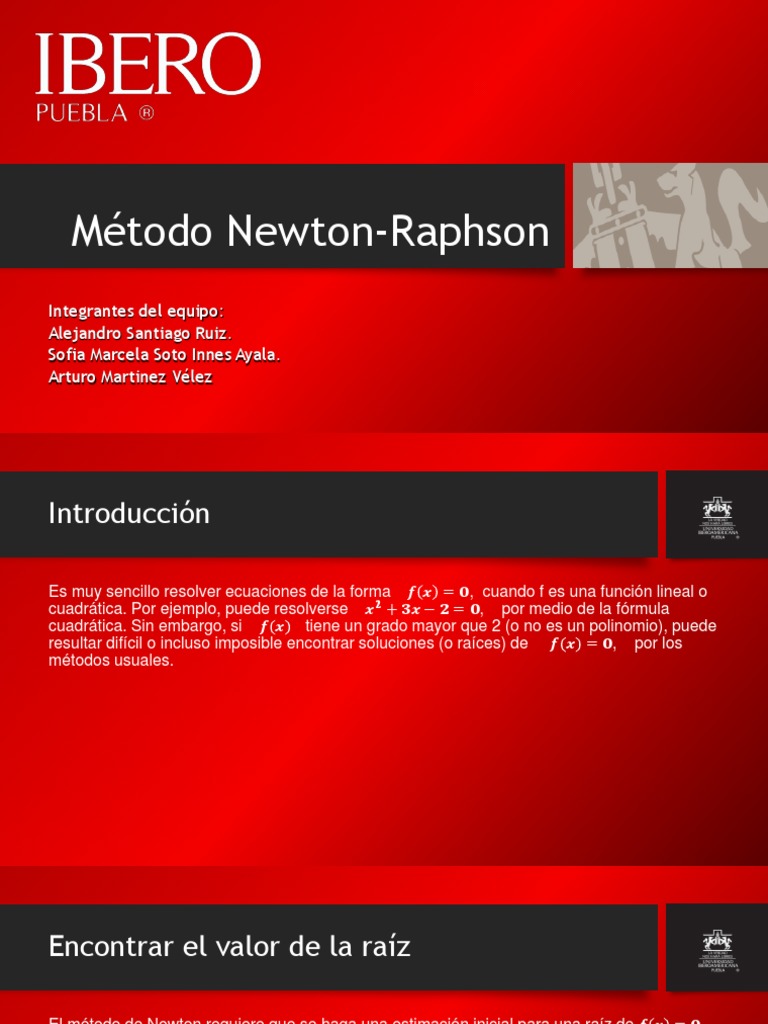 Metodo Newton Raphson | PDF | Ecuaciones | Álgebra