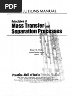 Mass Transfer Operations by Treybal Solution Manual | PDF | Solubility | Density