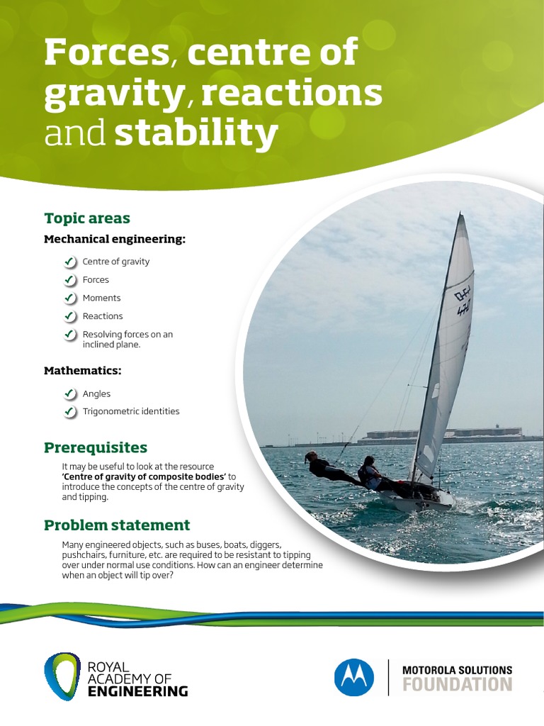 Forces, Centre of Gravity, Reactions and Stability - FINAL PDF | PDF ...