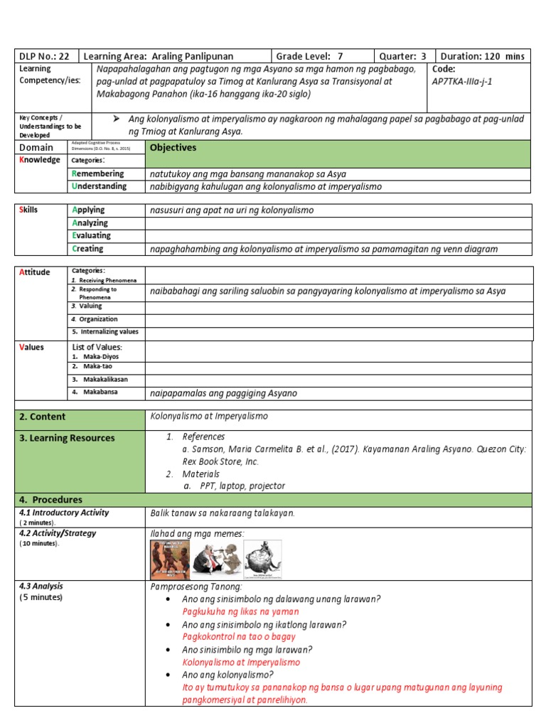 AP Detailed Lesson Plan | PDF