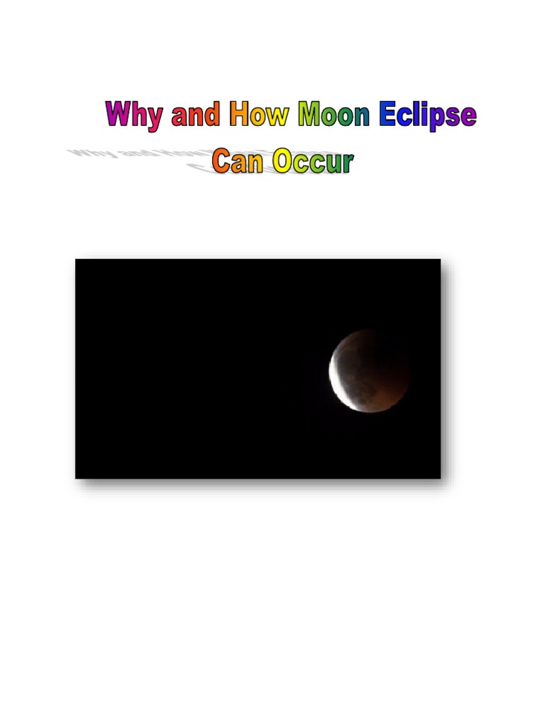 Understanding Lunar Eclipses and the Moon | PDF | Eclipse | Moon