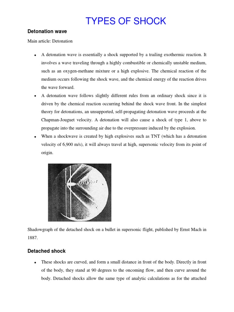 Types of Shock | PDF | Mach Number | Shock Wave