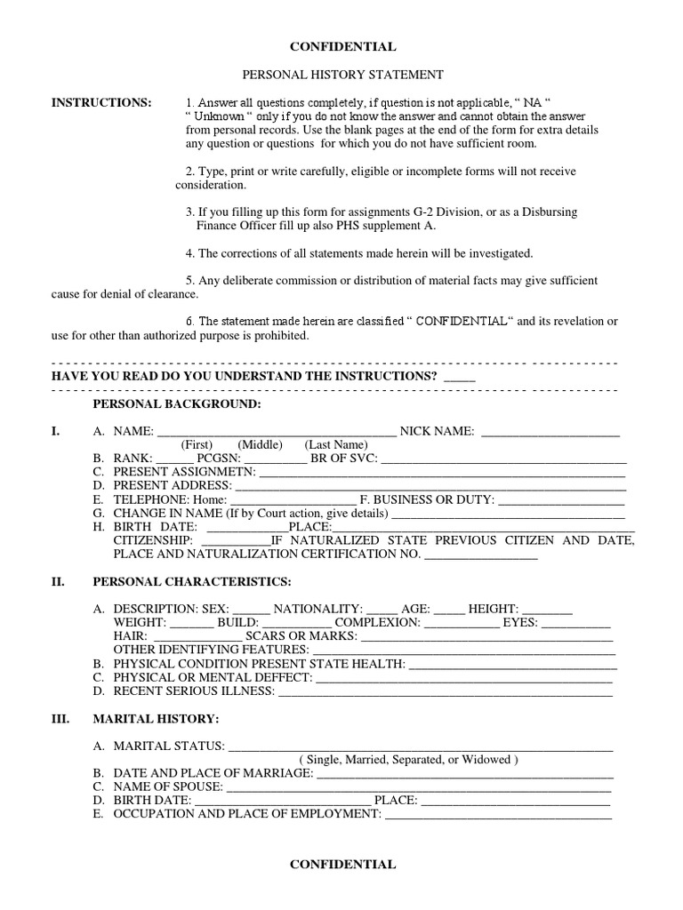 PHS (Blank) | PDF | Naturalization | Marriage