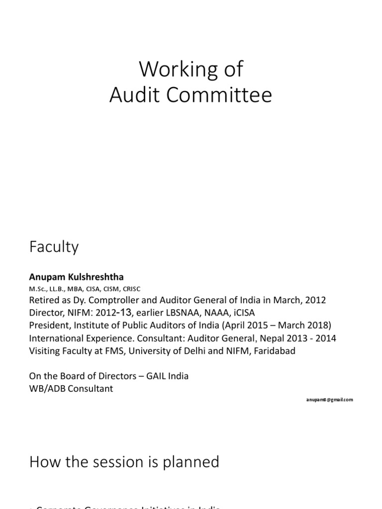 Audit Committee 20feb18 | PDF | Internal Control | Audit Committee