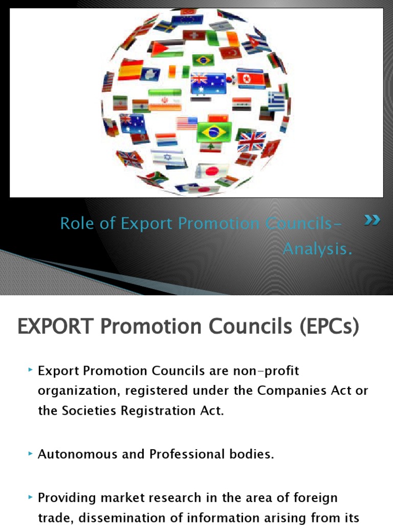 Role of Export Promotion Councils-Analysis | PDF | Exports | Trade