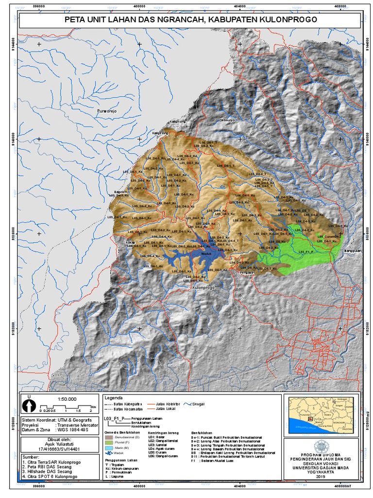 A3 Peta Unit Lahan Das Ngrancah | PDF