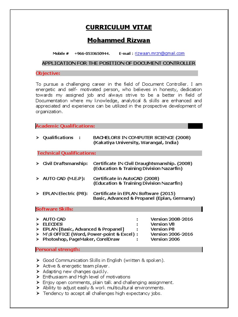 Document Controller | PDF | Motivation | Motivational