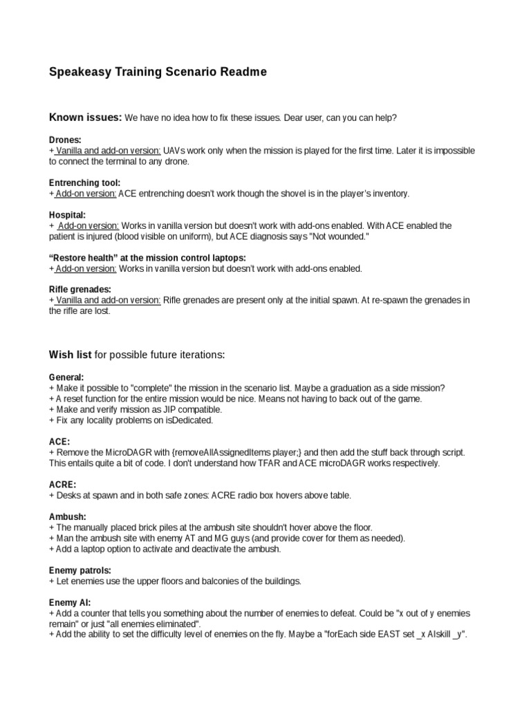 Speakeasy English TrainingScenario Readme PDF | PDF | Computing And Information Technology