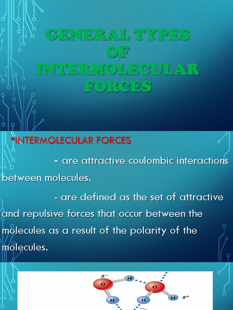 General Types of Intermolecular Forces 11-L | PDF | Intermolecular ...
