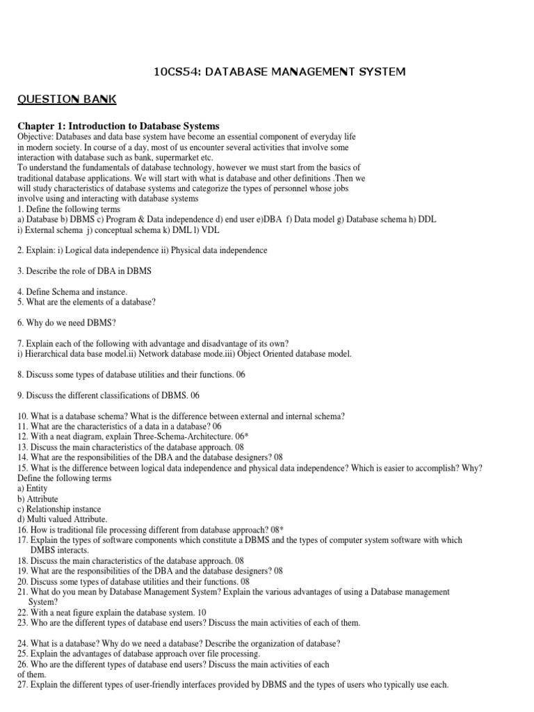 DBMS QB | PDF | Databases | Relational Database DBMS QB | PDF | Databases | Relational Database