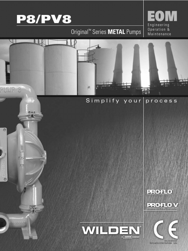 P Pv8 Org MTL Eom 02 | PDF | Pump | Valve
