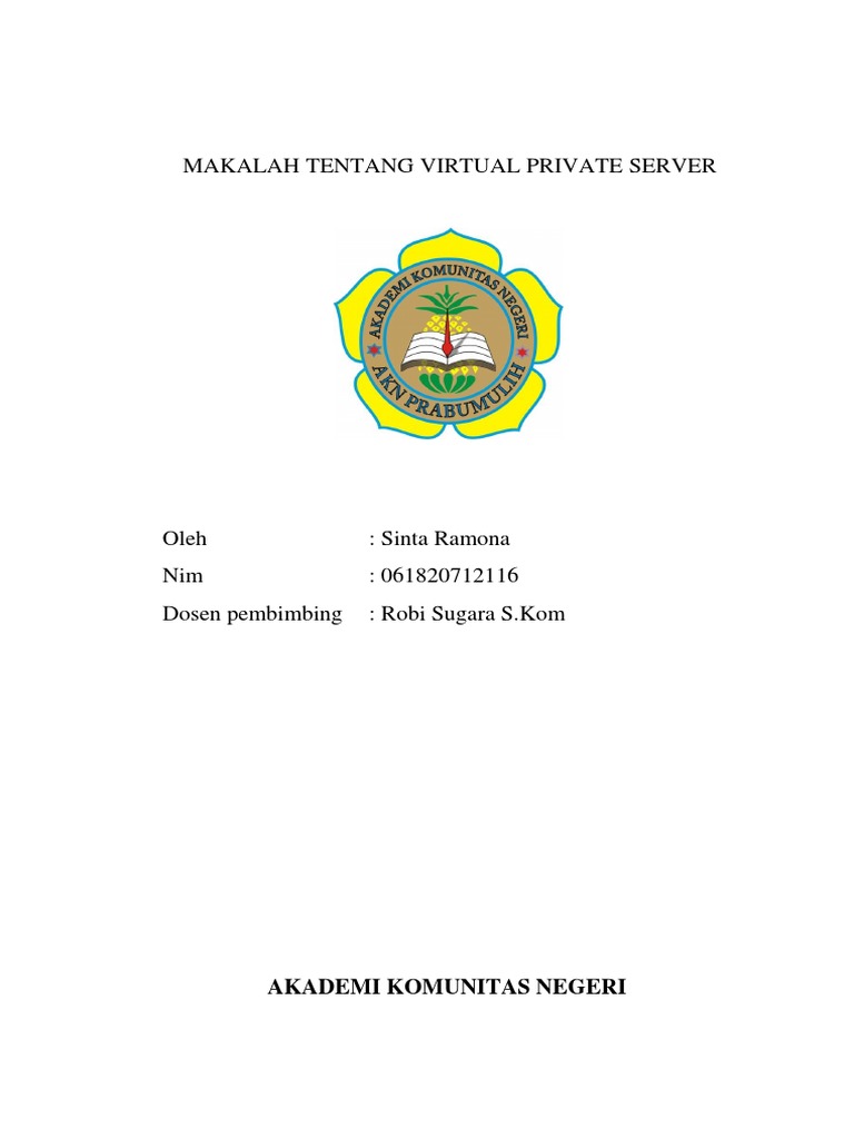 Makalah Tentang Virtual Private Server | PDF
