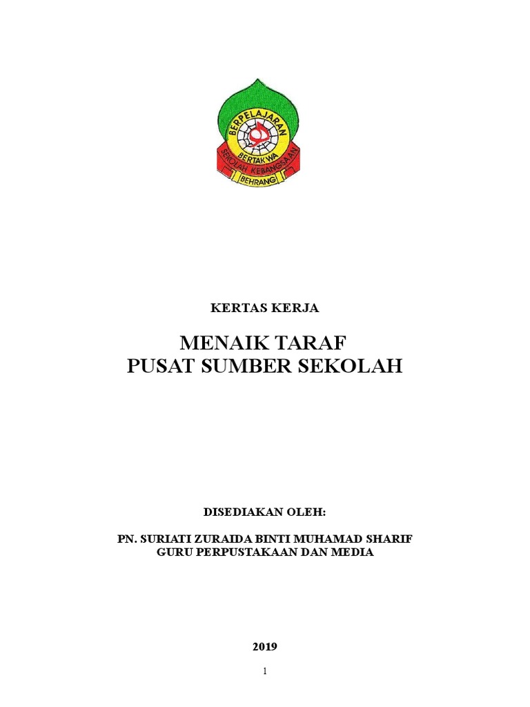 Naik Taraf Pusat Sumber Sekolah | PDF