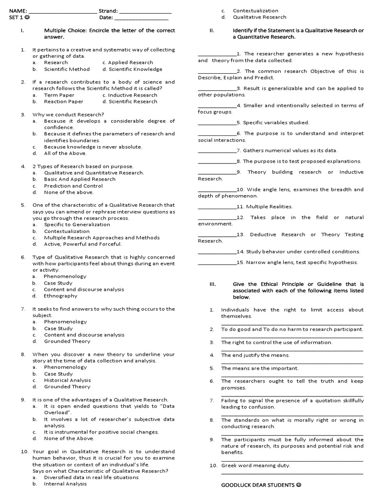 Understanding Qualitative Research Methods: A Guide to Multiple Choice ...