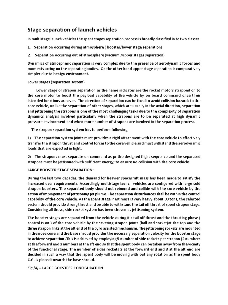 Stage Separation | PDF | Spacecraft Propulsion | Rocket