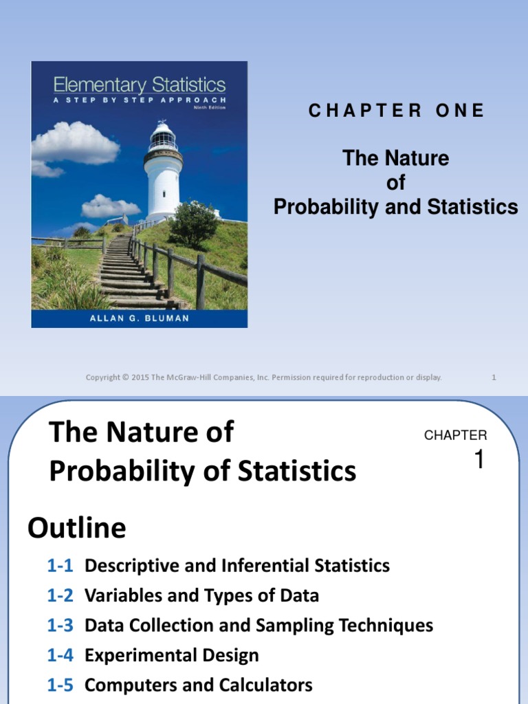 Bluman Elem Stats 9e Ch01 Ppts | PDF | Level Of Measurement | Statistics