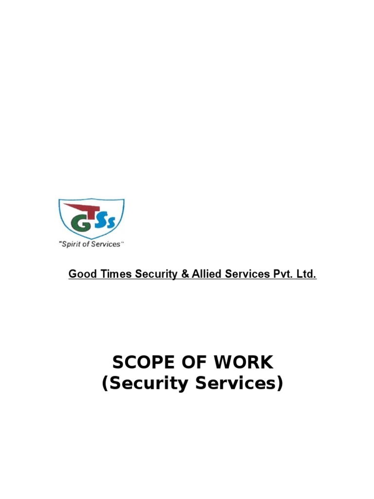 Security SOP for Good Times Services | PDF | Security Guard ...