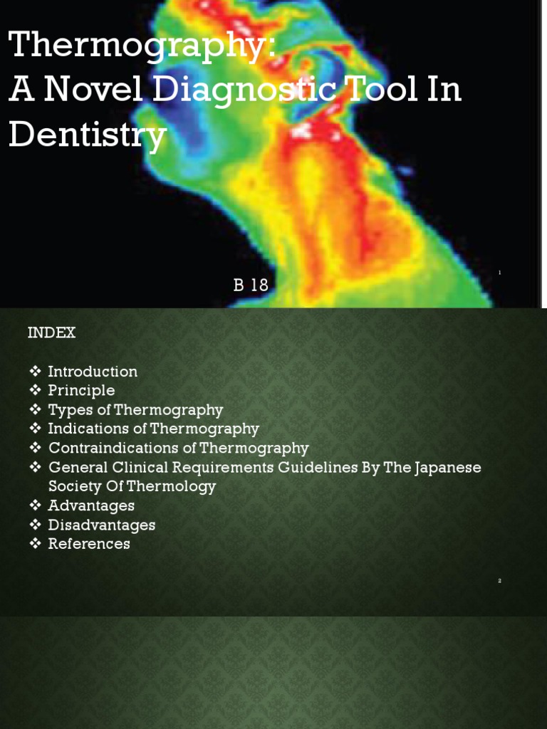 Thermography: A Promising Diagnostic Tool for Dentistry | PDF ...