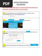 MSPC RenewalID | PDF | Pharmacist | Password