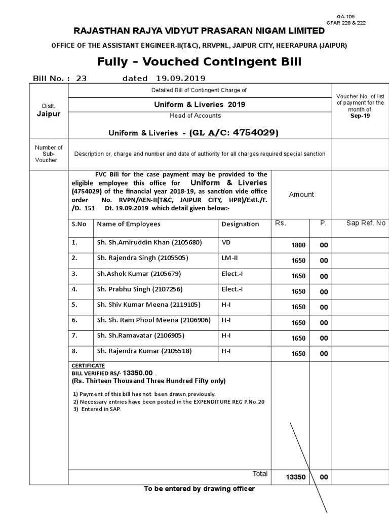 FVC Uniform | Download Free PDF | Business Documents | Invoice