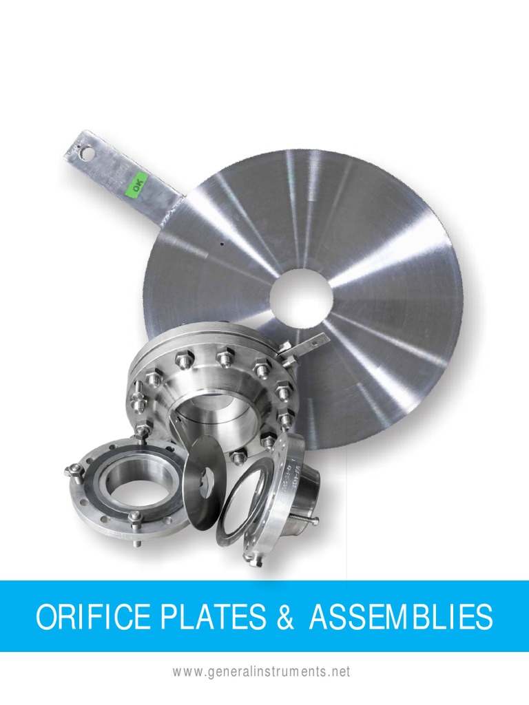Orifice Plates and Assemblies Overview | PDF | Pipe (Fluid Conveyance ...
