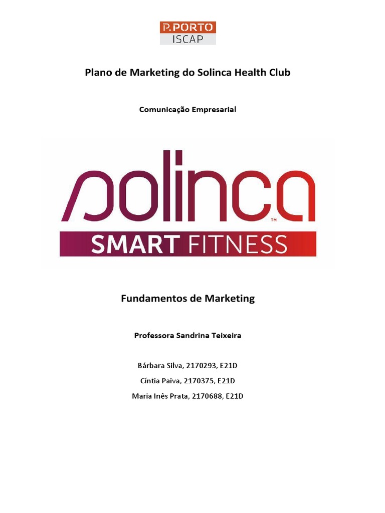 Análise Ao Solinca Health Club | PDF | Análise SWOT | Economia