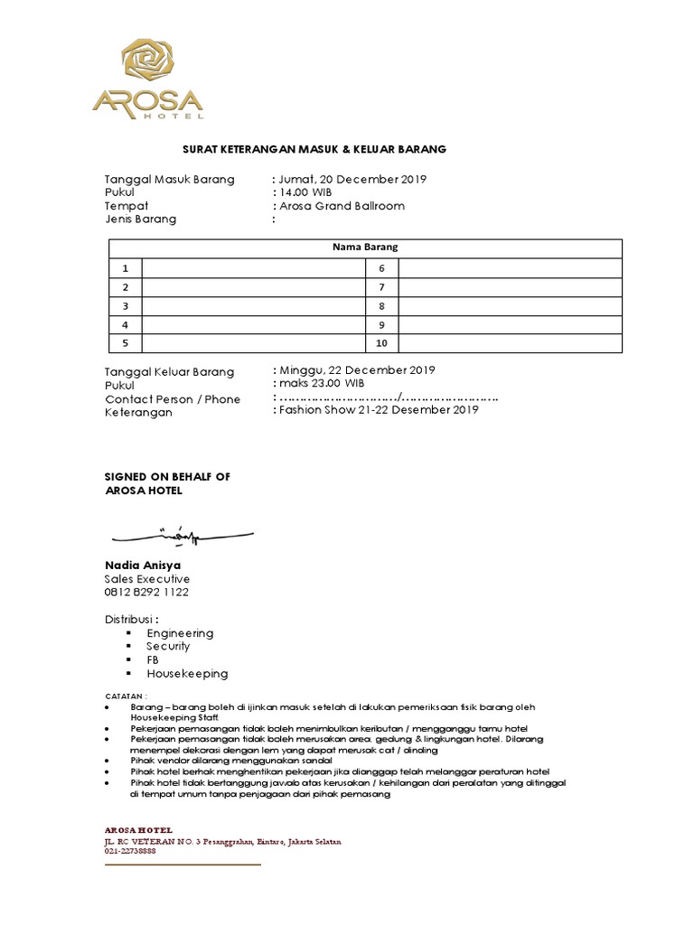 Loading Letter | PDF