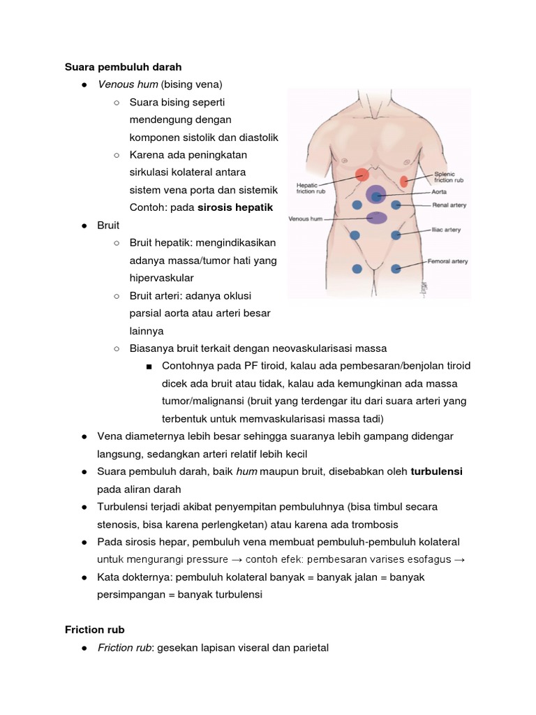 Suara Bruit dan Venous Hum pada Abdomen | PDF | Sains & Matematika ...