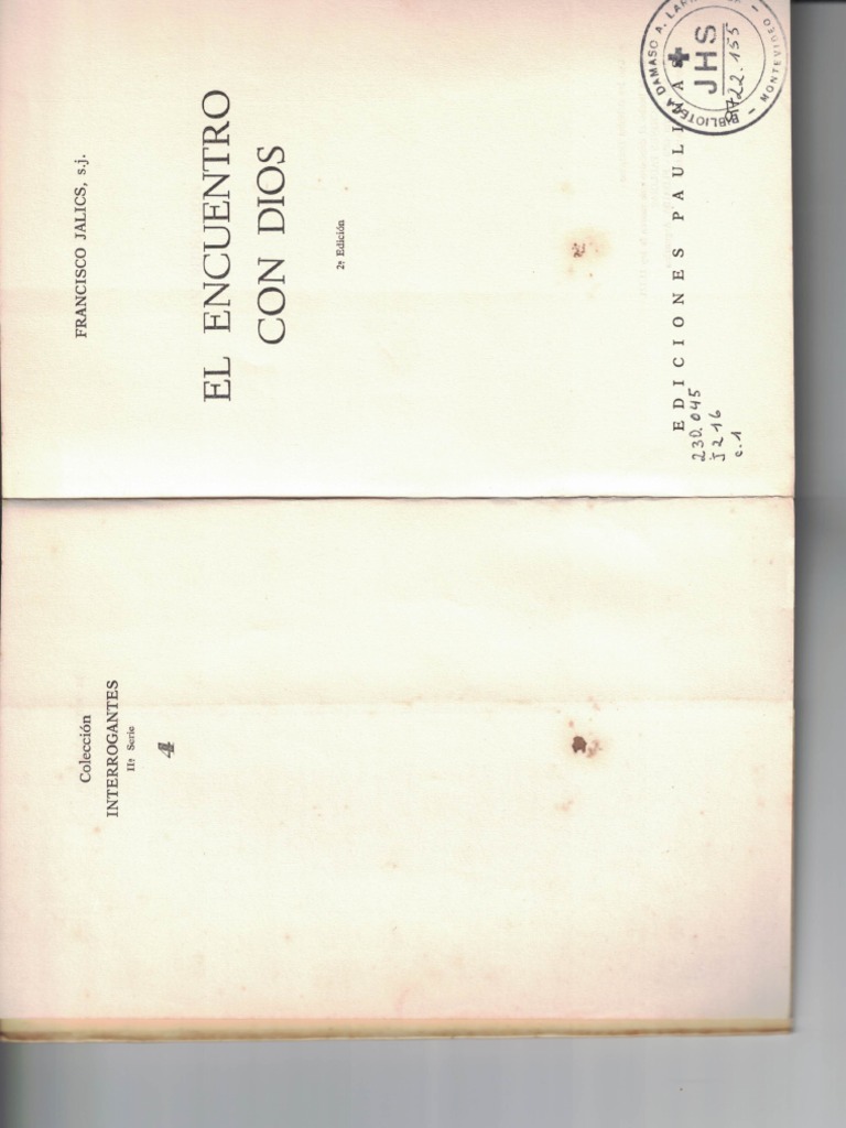 Jalics El Encuentro Con Dios PDF | PDF