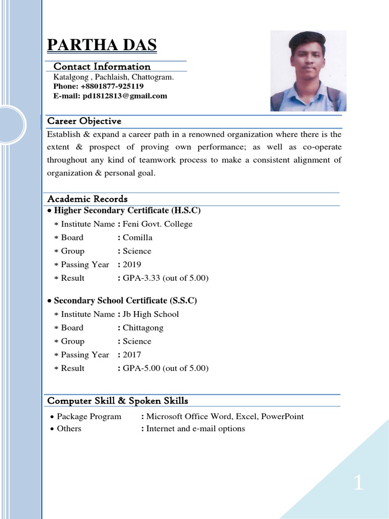 Partha Das - CV | PDF