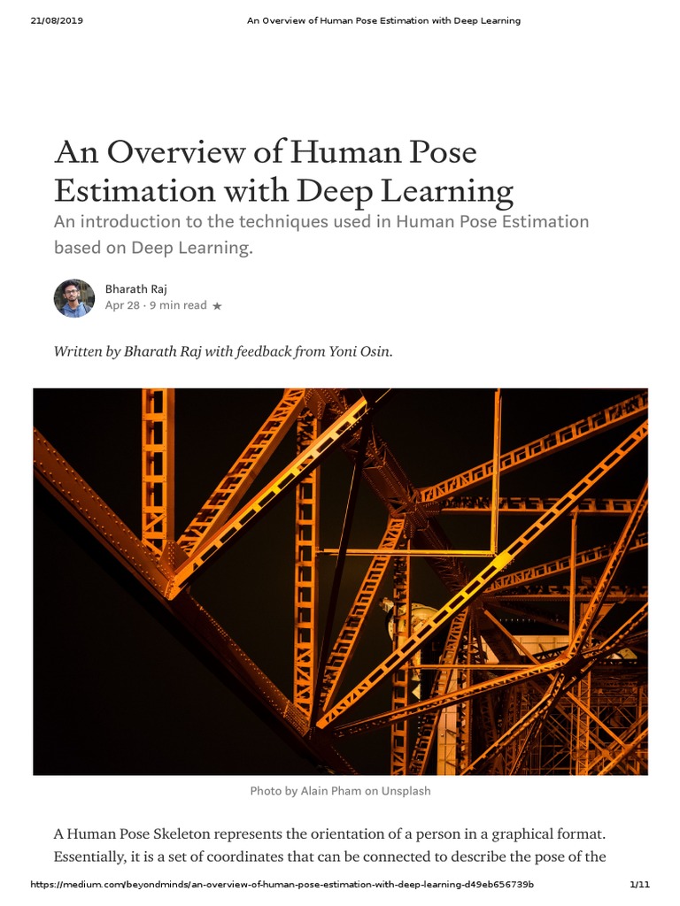 An Overview of Human Pose Estimation With Deep Learning | PDF | Image ...